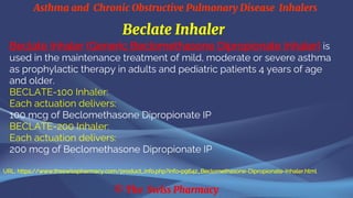Asthma and Chronic Obstructive Pulmonary Disease Inhalers | PDF