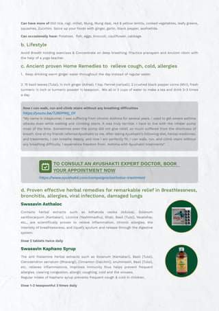 Asthma booklet | PDF | Herbs and Supplements | Alternative Medicine