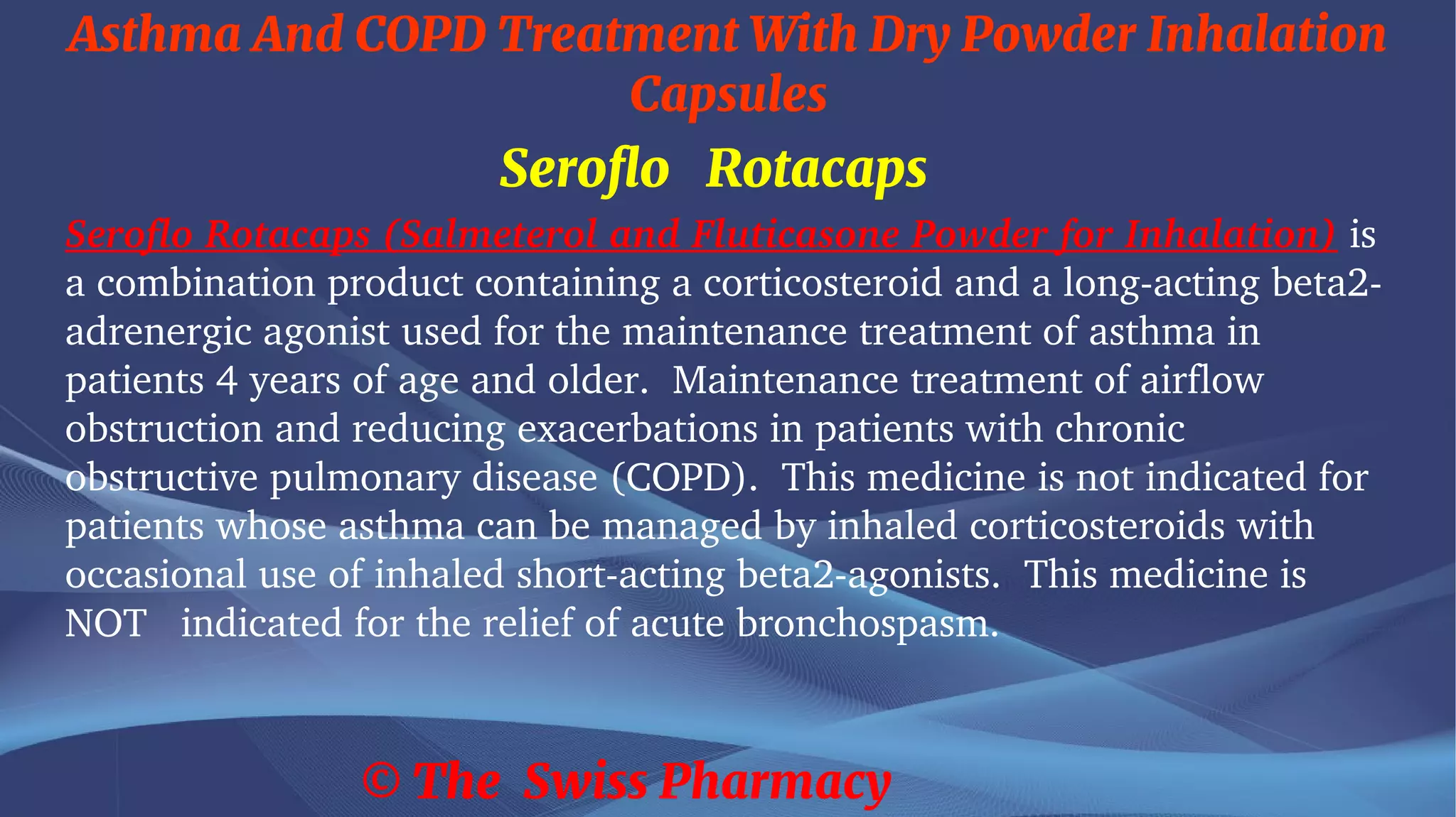 Asthma And COPD Treatment With Dry Powder Inhalation Capsules | PDF