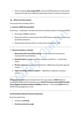 Asthma-COPD Overlap (ACO), With a real case | PDF