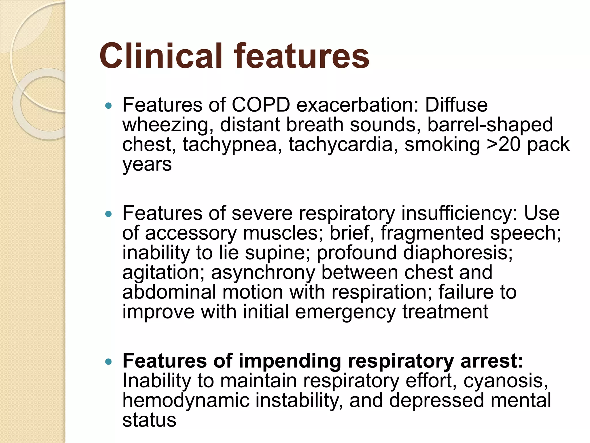 Asthma and COPD exacerbation - Emergency | PPTX