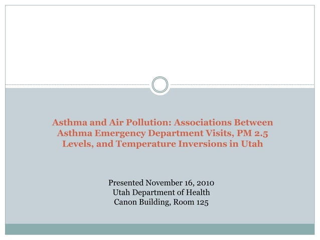 Asthma and Air Pollution | PDF | Lung and Respiratory Health | Diseases ...