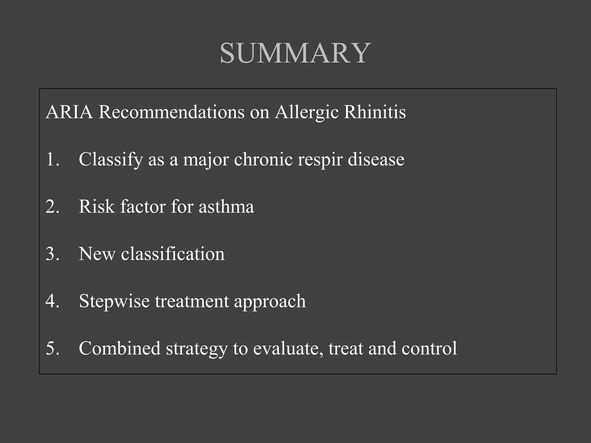 Asthma and Allergic Rhinitis | Jindal Chest Clinic | PPT
