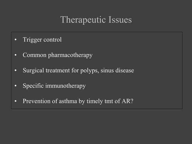 Asthma and Allergic Rhinitis | Jindal Chest Clinic | PPT