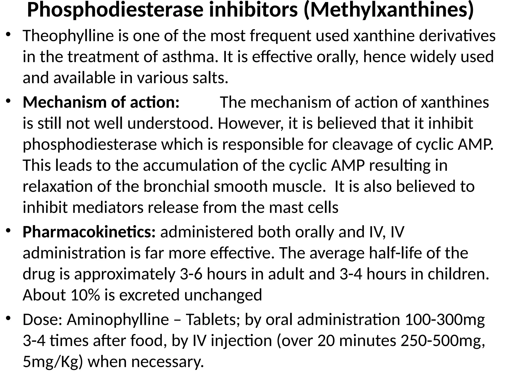 Asthma and Cough, PHARMACOLOGY OF DISEASE AFFECTING THE RESPIRATORY ...