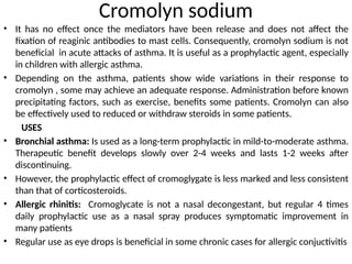 Asthma and Cough, PHARMACOLOGY OF DISEASE AFFECTING THE RESPIRATORY ...