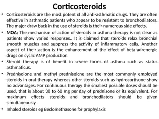 Asthma and Cough, PHARMACOLOGY OF DISEASE AFFECTING THE RESPIRATORY ...