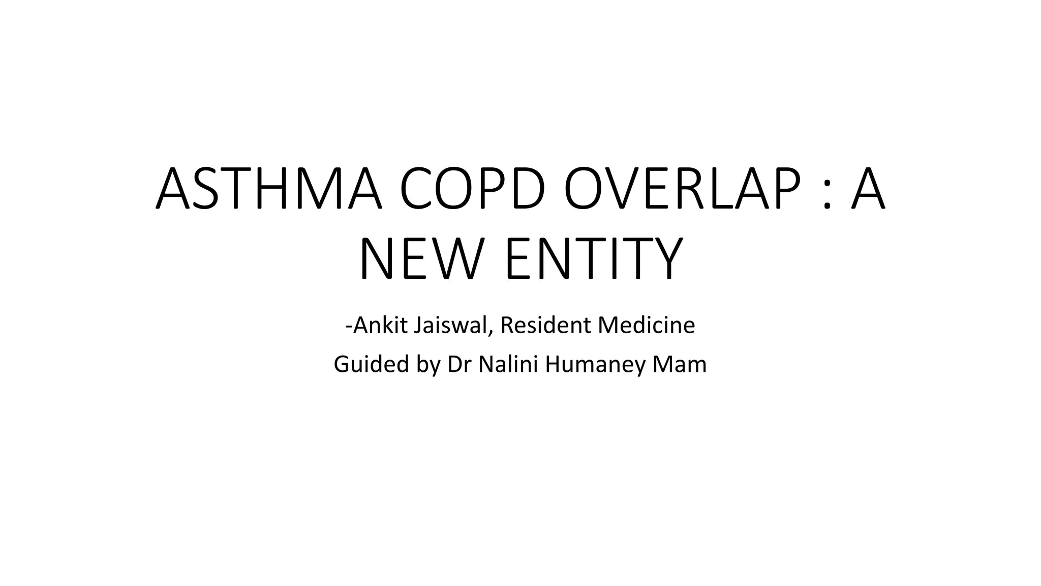 Asthma Copd Overlap Syndrome Ppt