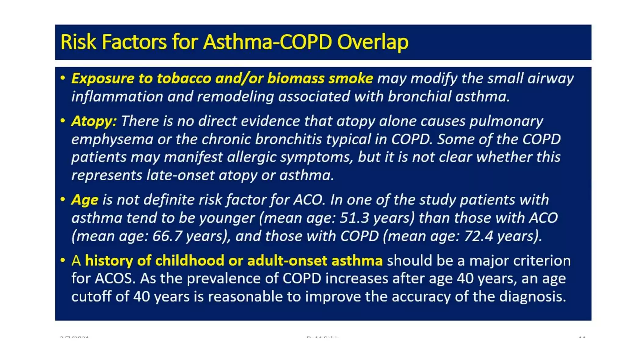 Asthma Copd Overlap Syndrome Ppt
