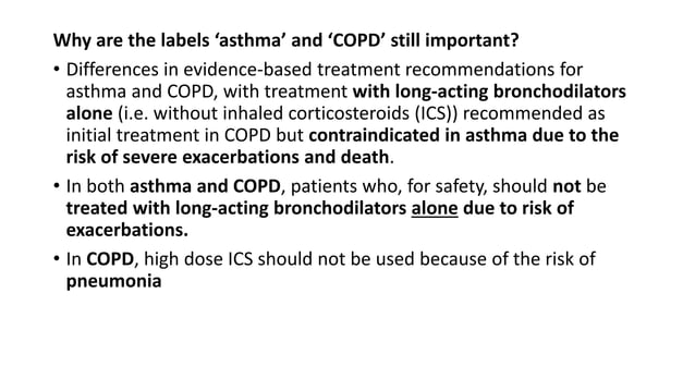 Asthma Copd Overlap Syndrome Ppt