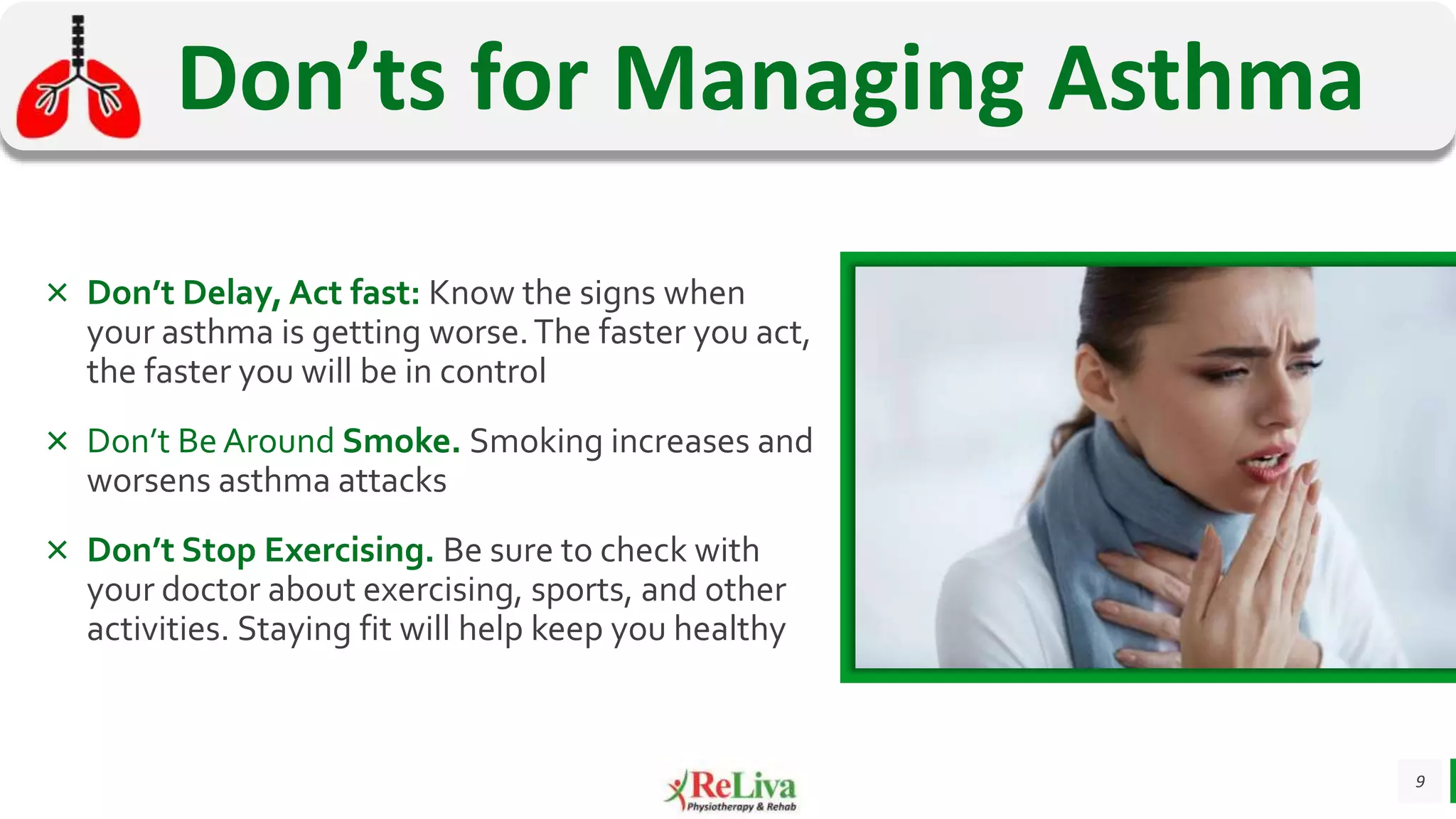 Asthma: Dos and Don'ts [Tips to Manage Asthma effectively] | PDF