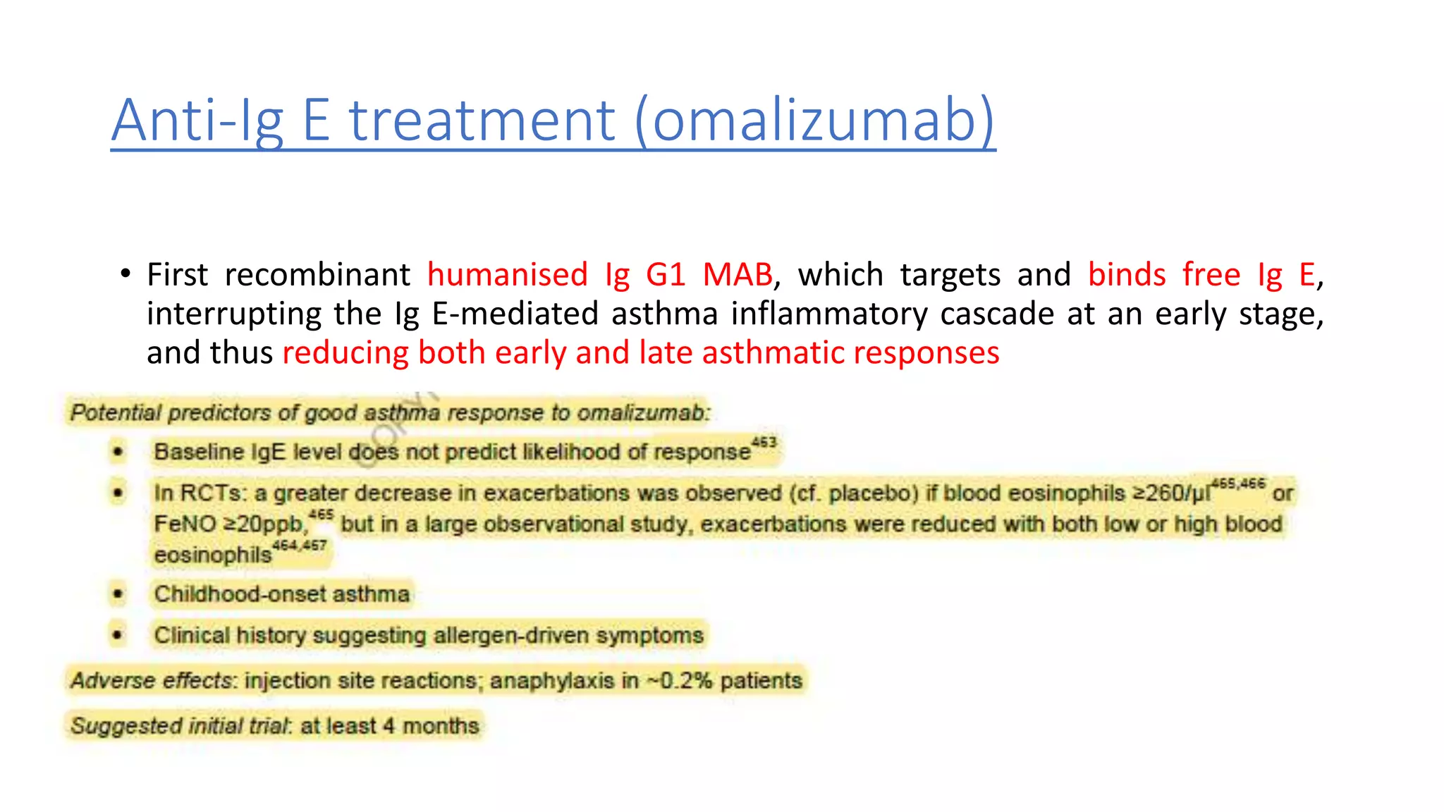 Asthma endotypes and phenotypes; targeted therapy | PPTX