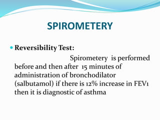 Clinical Features And Investigations Of Asthma | PPTX