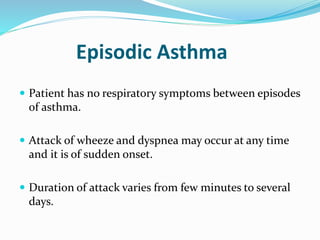 Clinical Features And Investigations Of Asthma | PPTX