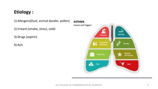 Pharmacotherapeutics of Asthma and COPD | PPTX