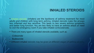 ASTHMA MANAGEMENT of adults in recent times | PPTX
