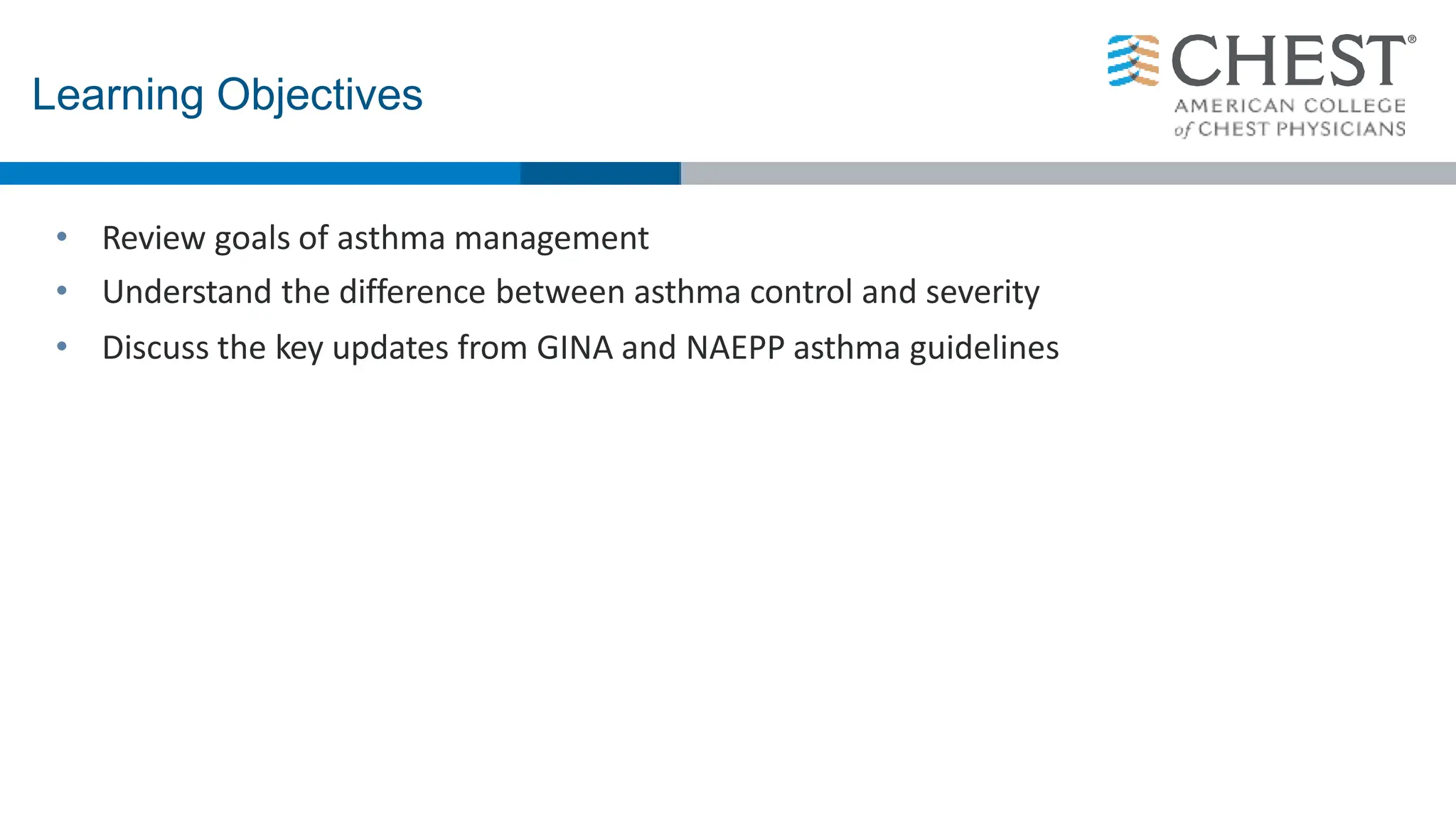 Asthma Part 3 - Guidelines-Based Management and Role of Comorbidities ...