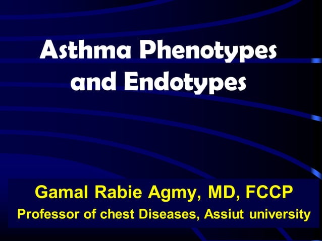 Asthma phenotypes and endotypes | PDF | Allergies | Diseases and Conditions