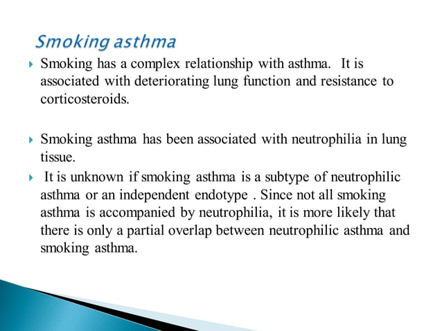 Asthma phenotypes and endotypes | PDF | Allergies | Diseases and Conditions