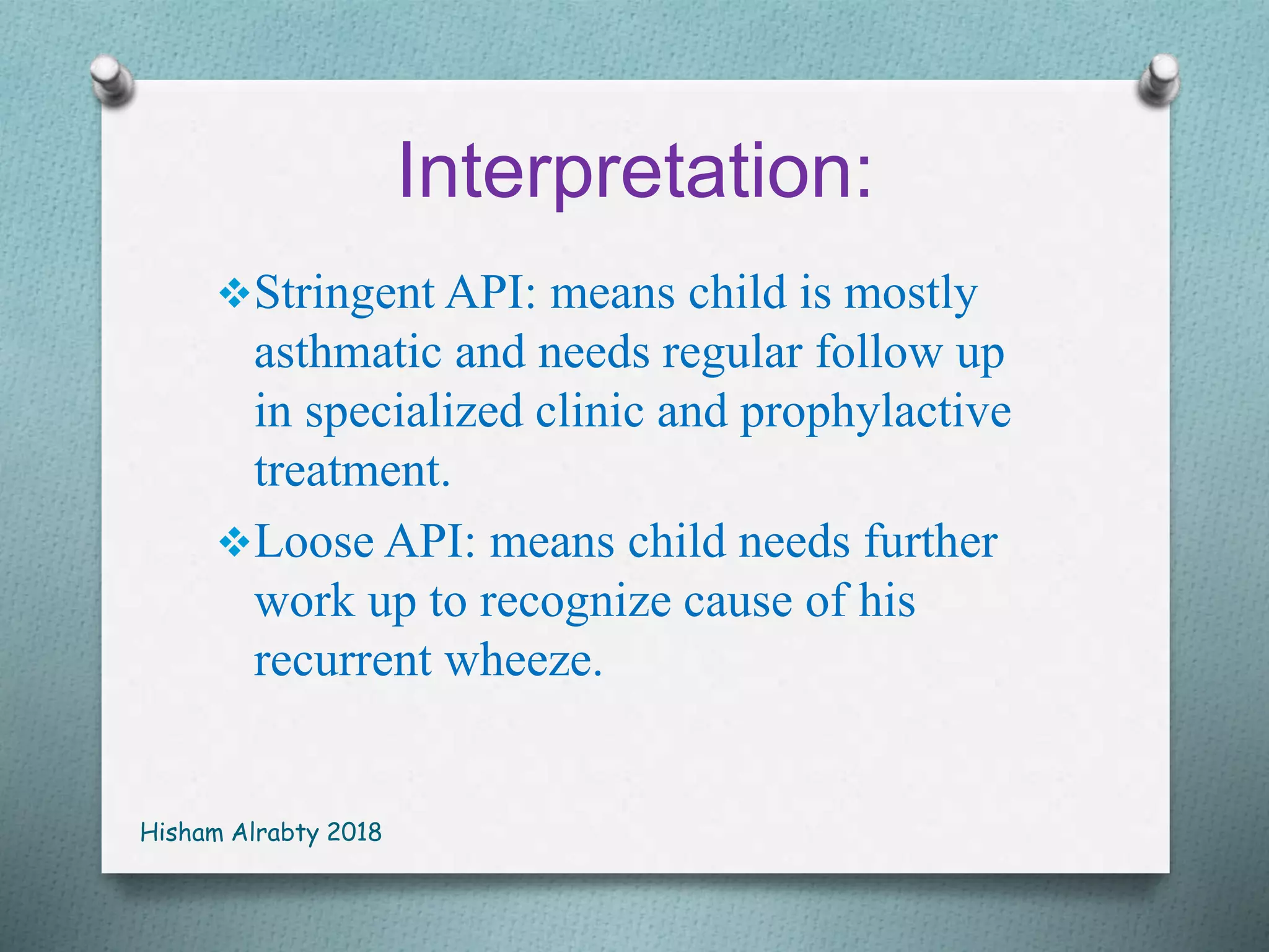 Asthma predictive index | PPTX