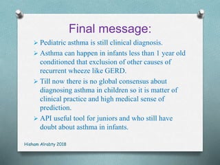 Asthma predictive index | PPTX