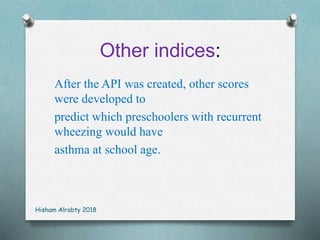 Asthma predictive index | PPTX