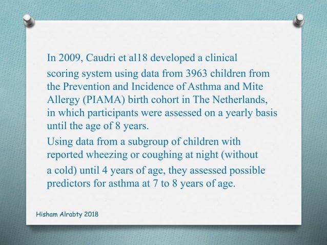 Asthma predictive index | PPT