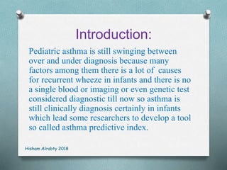Asthma predictive index | PPT