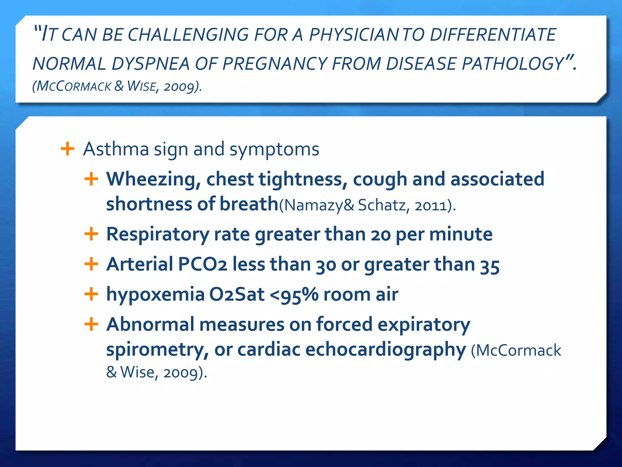 Asthma in Pregnancy | PPSX