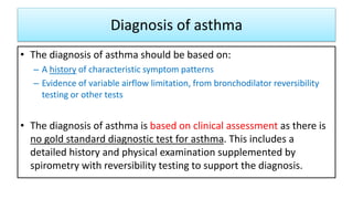 Asthma presentation by dr.bagasi | PPTX