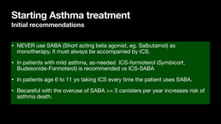 Asthma Review - GINA guidelines summary 2024 | PDF