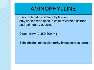 Drugs used for prevention and treatment of asthma | PPT