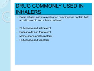 Drugs used for prevention and treatment of asthma | PPT