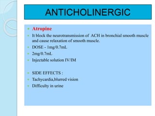 Drugs used for prevention and treatment of asthma | PPT