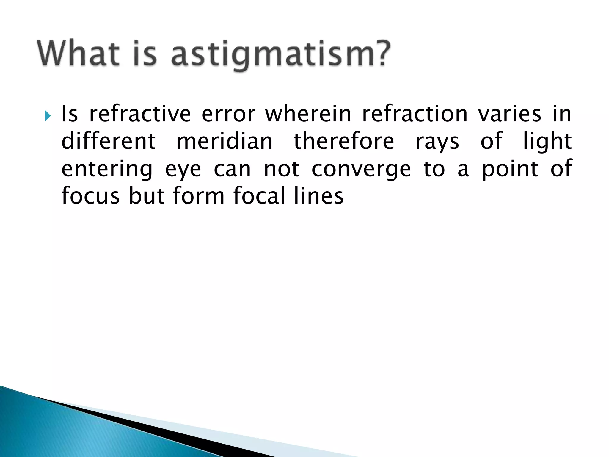 Astigmatism | PPT | Free Download