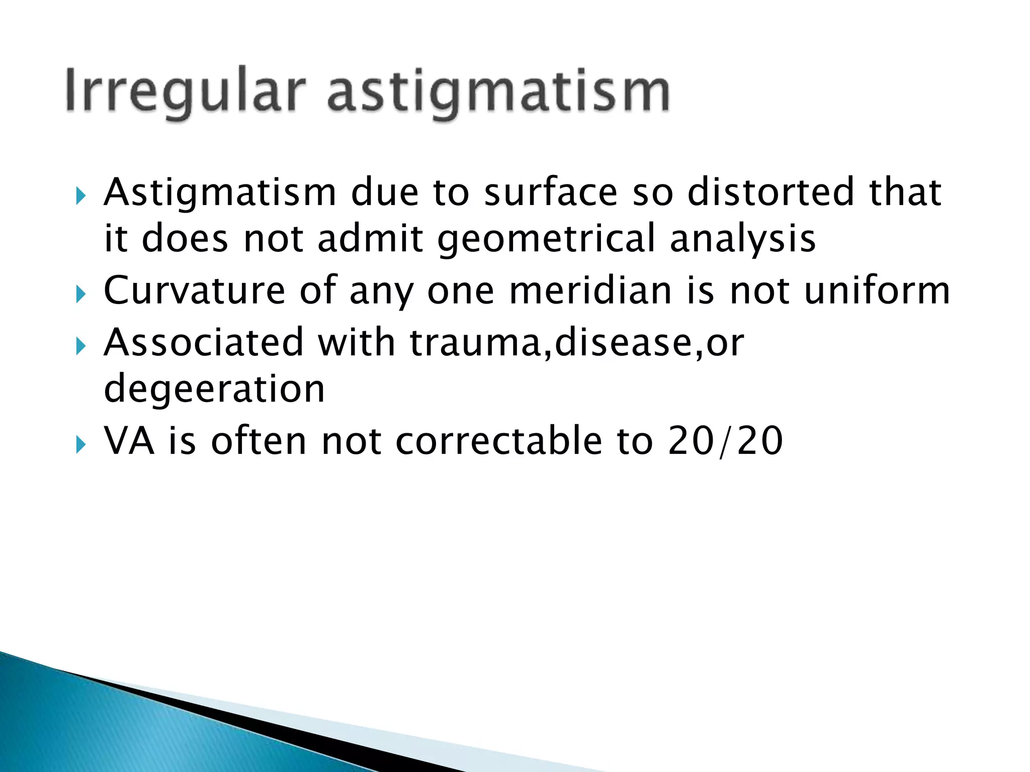 Astigmatism | PPT | Free Download