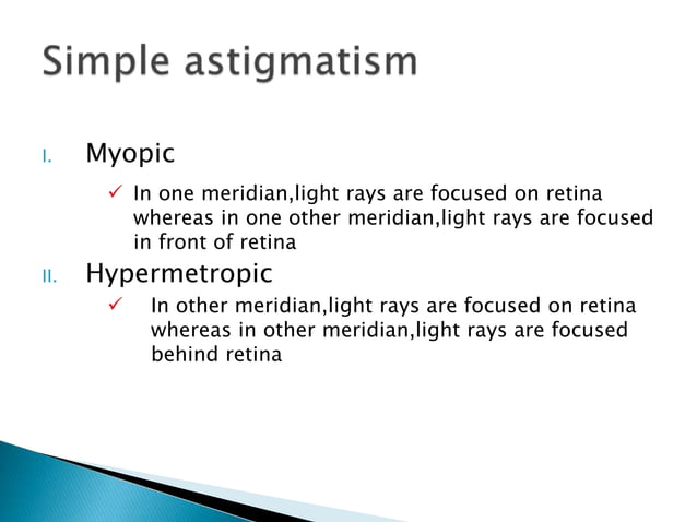 Astigmatism | PPT