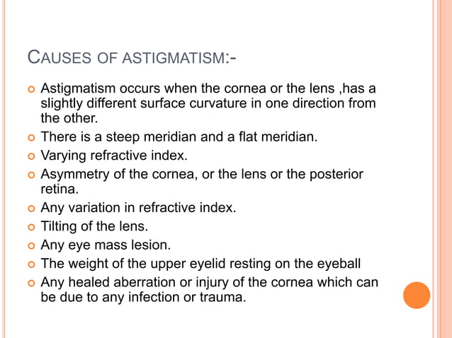 Astigmatism | PPT