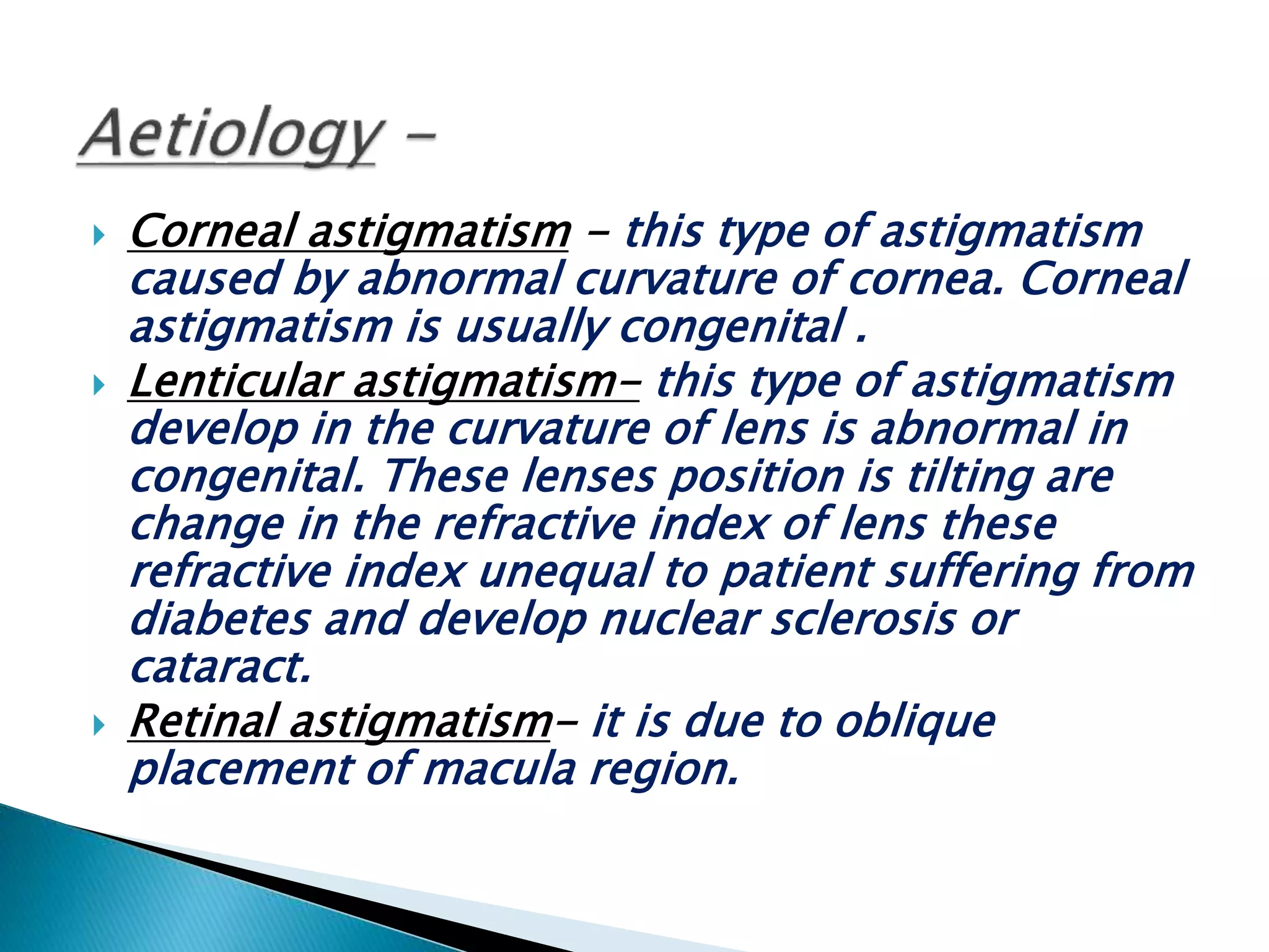 Astigmatism | PPTX
