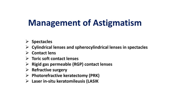 Astigmatism ppt | PPTX | Eye and Vision Conditions | Diseases and Conditions
