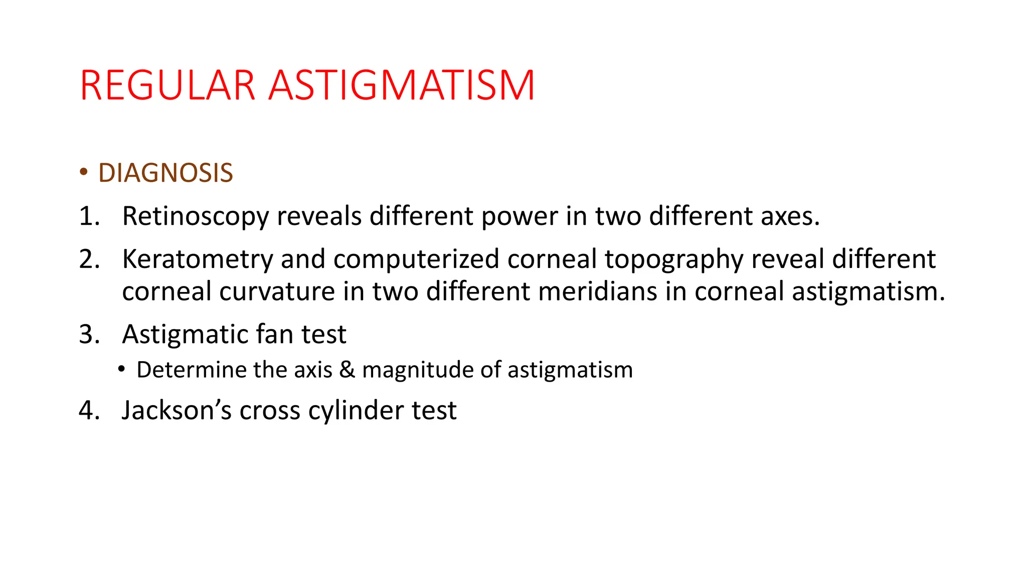 Astigmatism, Classification, Sturm's conoid | PPTX