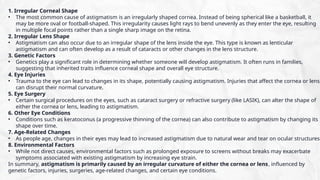 astigmatism their type , ways of astigmatism | PPTX