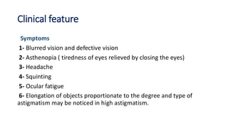 Astigmatism.pptx optometry. students.... | PDF