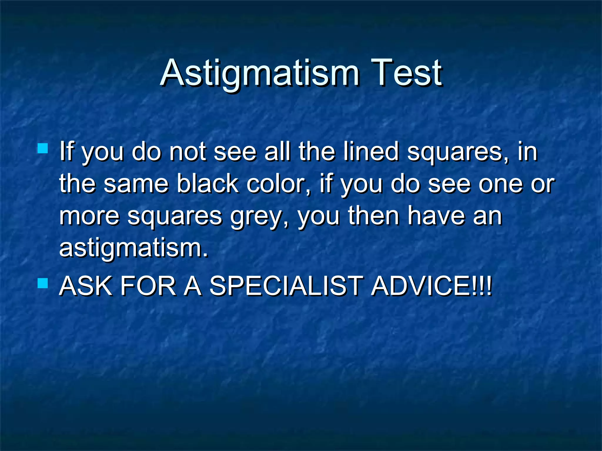 Astigmatism - Common Eye Condition | PPT