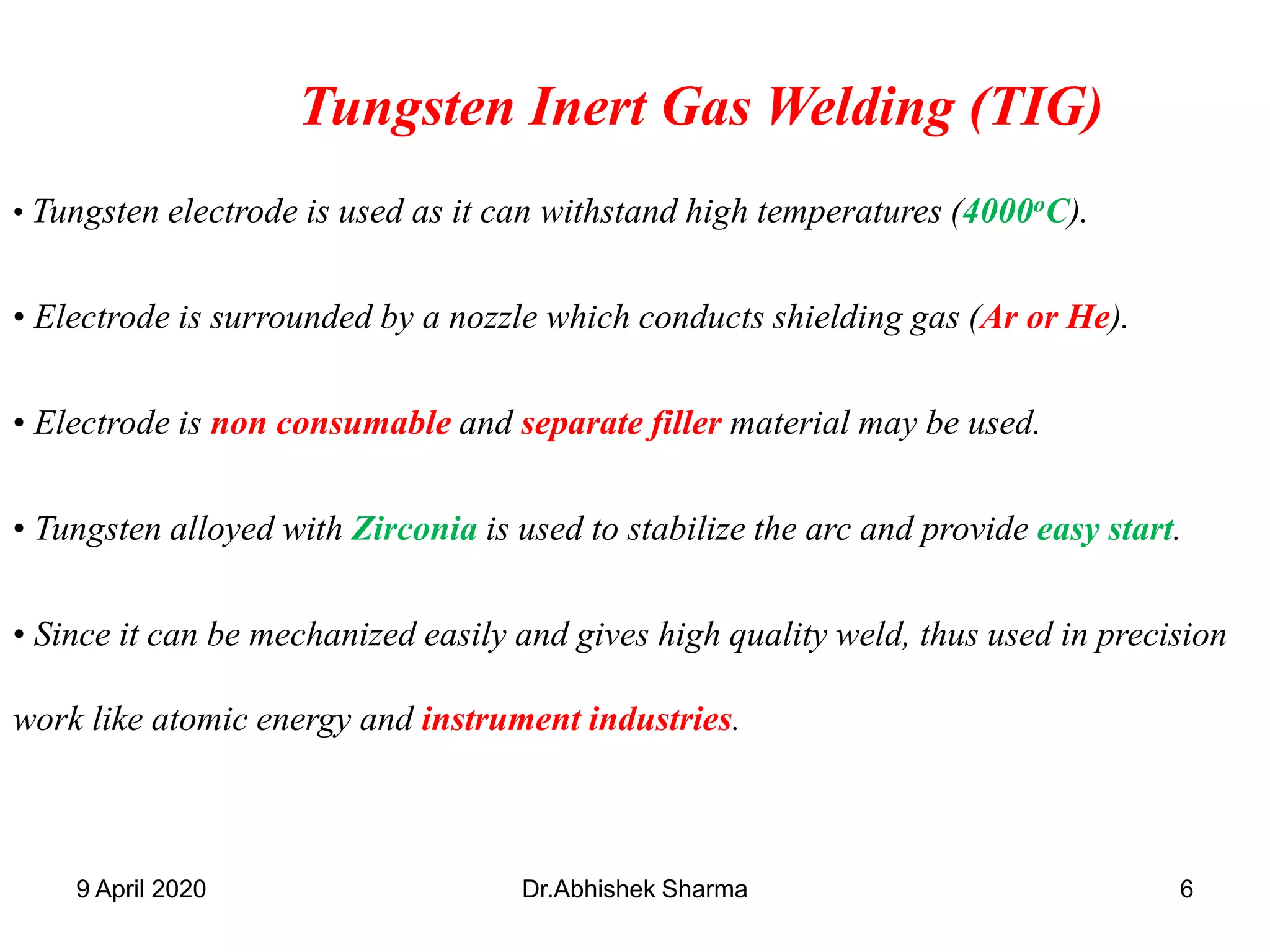 MIG,TIG Welding process | PDF