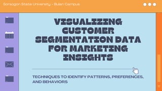 Business Analytics report visualizing customer segmentation Data for ...