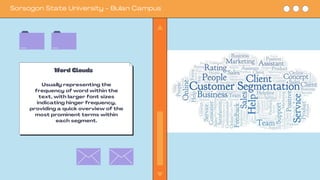 Business Analytics report visualizing customer segmentation Data for ...