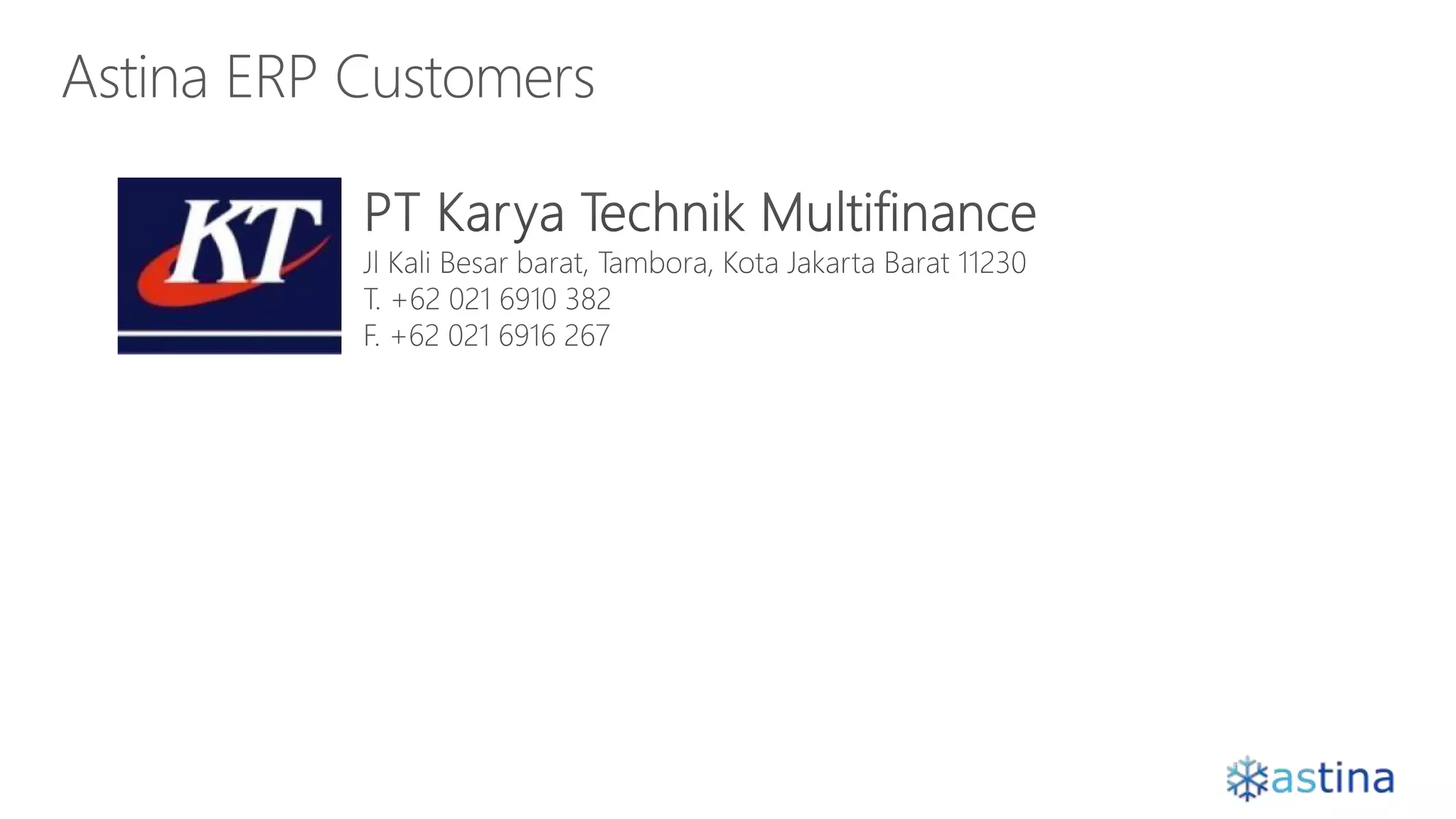 Astina erp overview | PPT