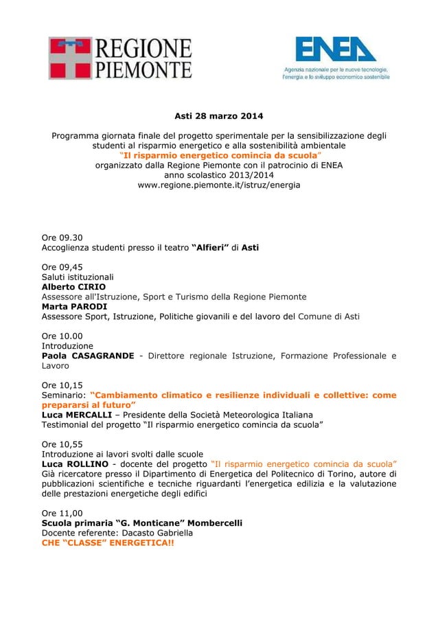 Asti programma 28032014 a.s.2013/2014 | PDF