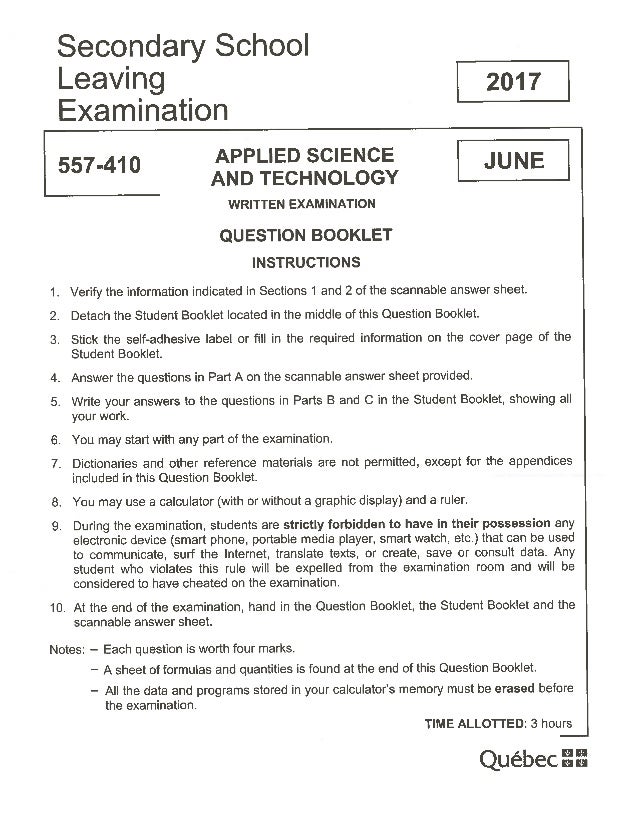 Grade 10 Science 2017 Exam Grade 10 Science 2017 Exam